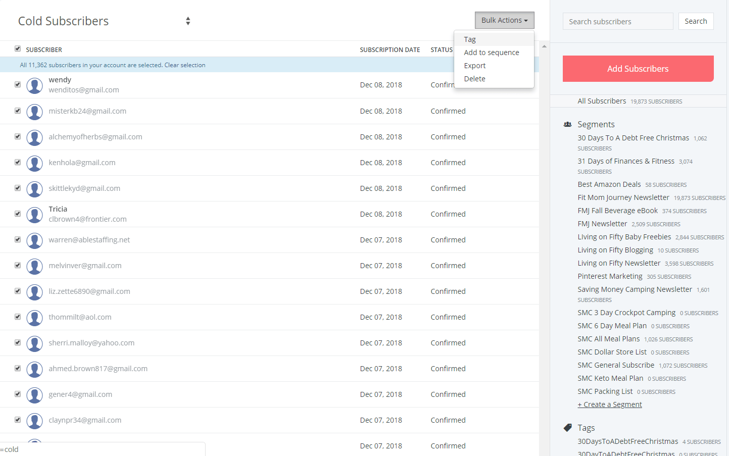 How To Remove Inactive Subscribers from Your Email List - Fit Mom Journey