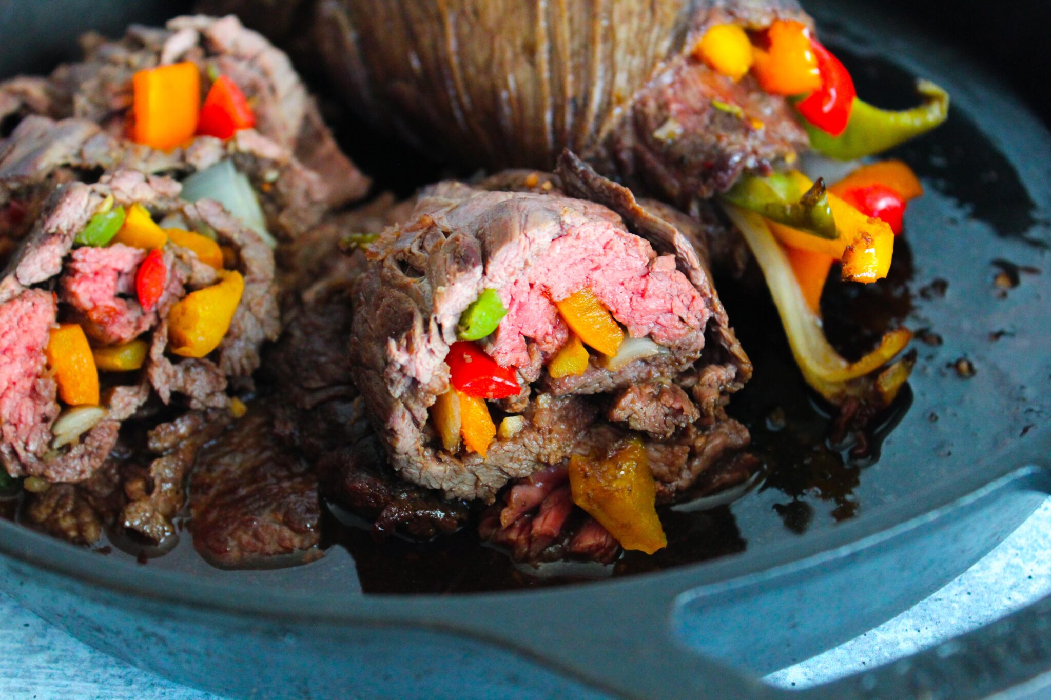 Stuffed Flank Steak - Fit Mom Journey