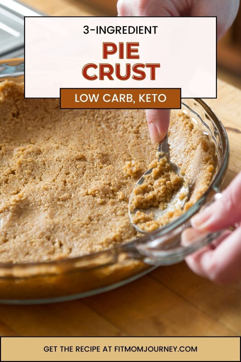 3 Ingredient Keto Pie Crust Recipe - Easy, Low Carb - Fit Mom Journey
